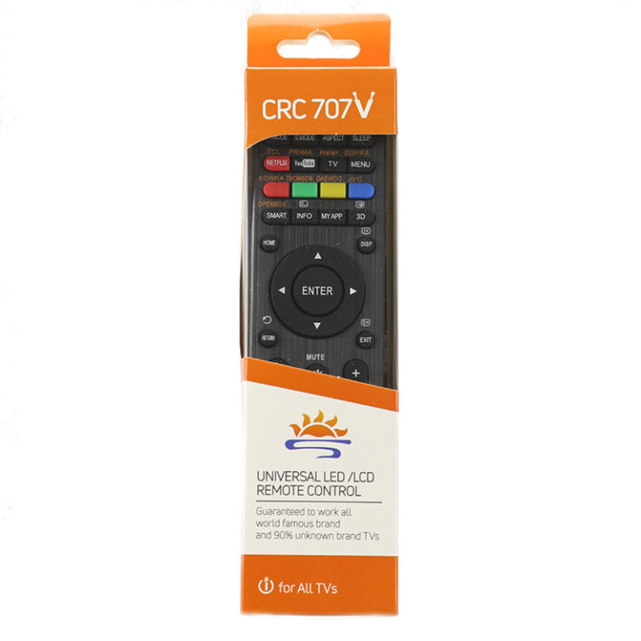 CRC707V Universal Remote Control for All LED LCD TV LR-LCD 707E CRC707V Controller | Daraz.lk