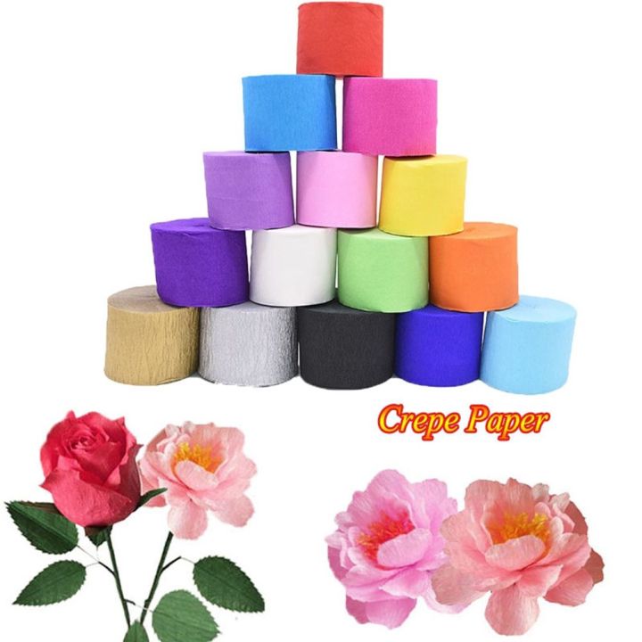 KankongAgu Streamer Roll Crinkled Papers Crepe Paper Scrapbooking ...
