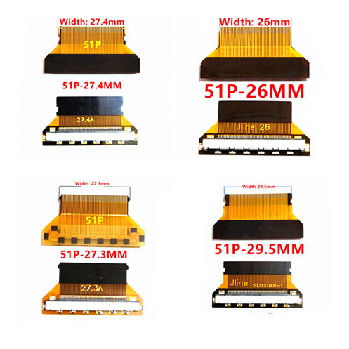 2k 4k Fpc Edp 30p 51plvds Turn Fpc Flat Cable Adapter Board Converter ...