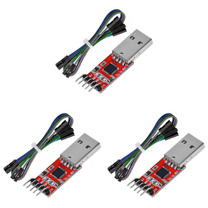CP2102 USB 2.0 to TTL 5-Pin Serial Adapter for UART STC 3.3V and 5V ...
