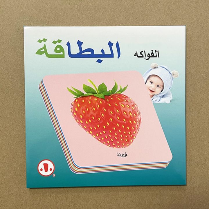 Arabic Animal/Fruit/Color/Shape/Letter Flash Card Montessori Early ...