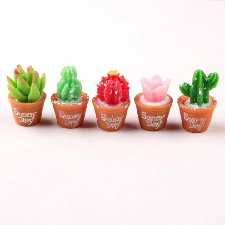 【World Supermarket 2021】Cactus Potted Plant Polymer Slime Charms ...