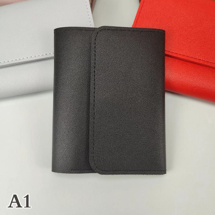 PU Leather Wallets Foldable Multifunction Credit ID Cards Holder Hasp ...