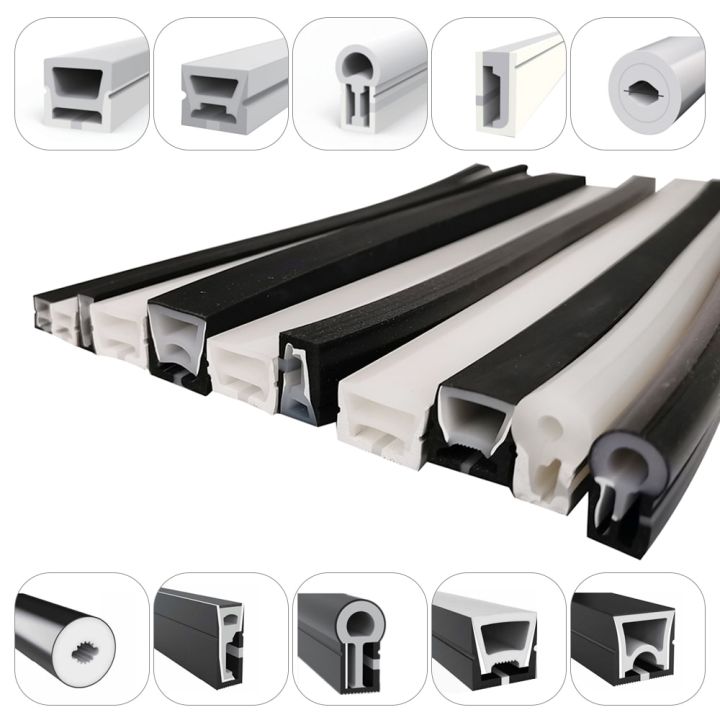 White/Black Led Neon Silica Gel Soft Lamp Tube IP67 Waterproof For ...