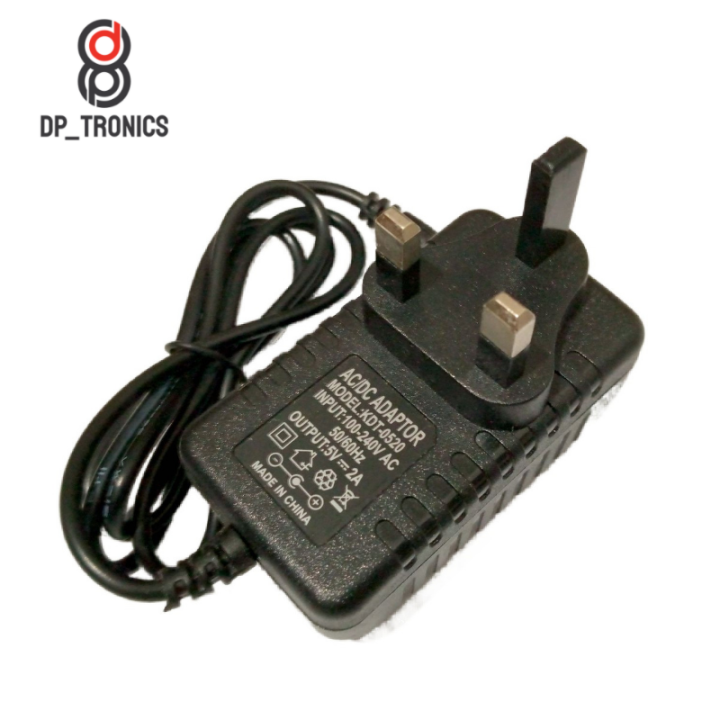 100V - 240V AC to DC Power Adapter Supply Charger adapter 5V 2A UK ...