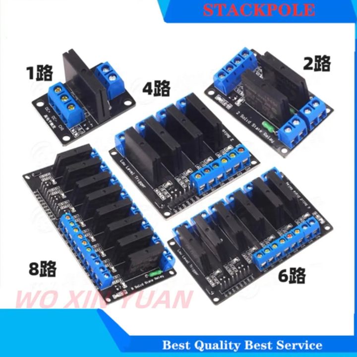 Low Level 5V 1 2 4 8 Channel Solid State Relay Module SSR G3MB-202P 240V 2A Output With ...