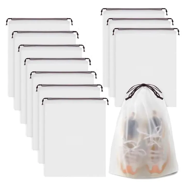 10PCS Portable Shoe Storage Drawstring Eco Storage Bag for Sundries ...