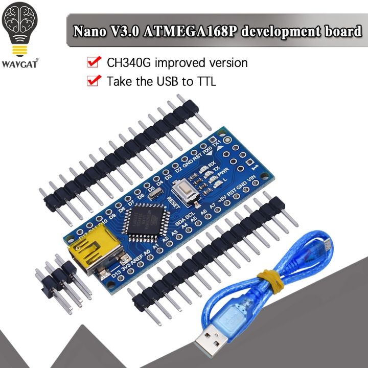 Official Nano Atmega168 Controller Compatible For Arduino Nano Atmega168pa Au Ch340 Ch340c