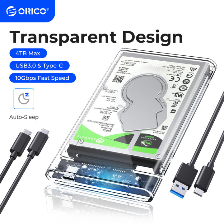 ORICO 2.5'' Hard Drive Enclosure Type-C 10Gbps HDD Enclosure for ...