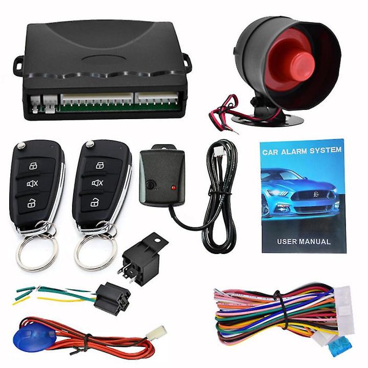 Car Warning Alarm Security System Keyless Entry Door Lock Automation ...