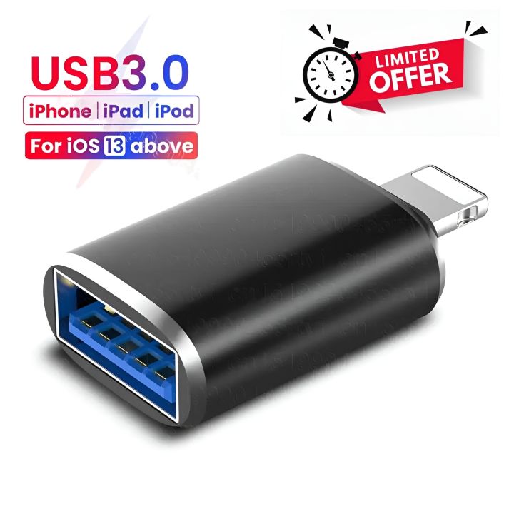 Apple iPhone Lightning OTG adapter for IP adapter For iPad ios for USB ...