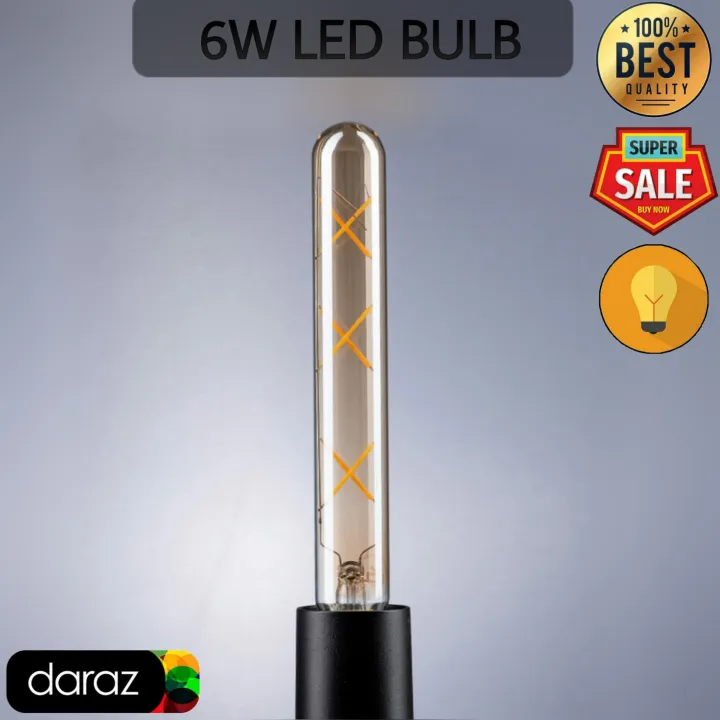 6W Edison LED Tube Bulb With Rope Cord E27 220V Home Light Bulb | Daraz.lk