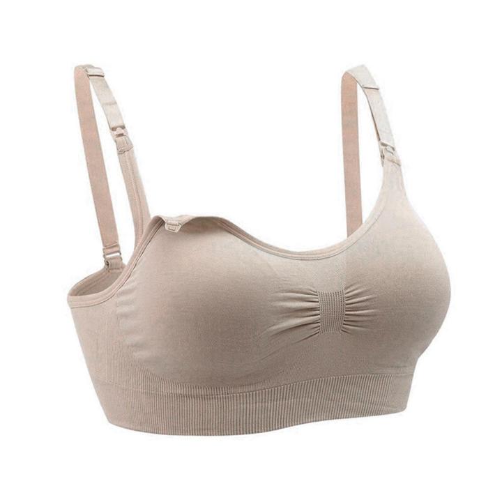 Maternity Nursing Bras M-XXL Plus Size Cotton Breastfeeding Intimates ...