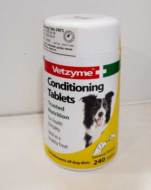 Vetzyme* Conditioning Tablets for Dog (240 Tablets) | Daraz.lk