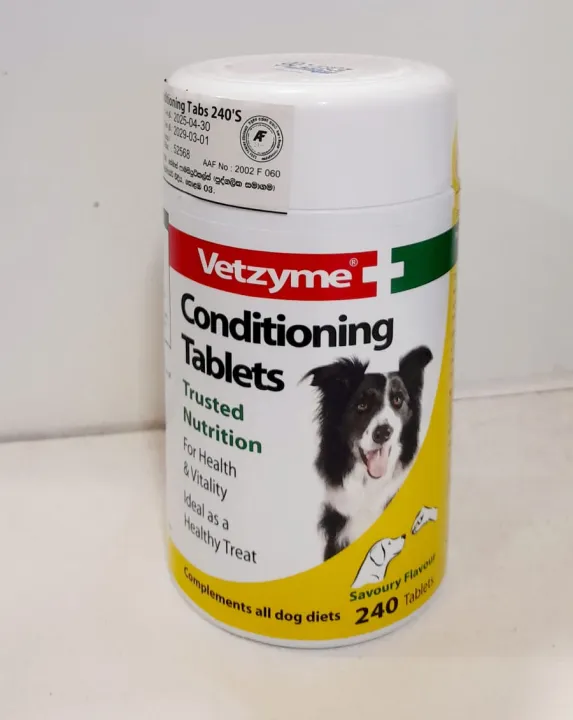 Vetzyme* Conditioning Tablets for Dog (240 Tablets) | Daraz.lk