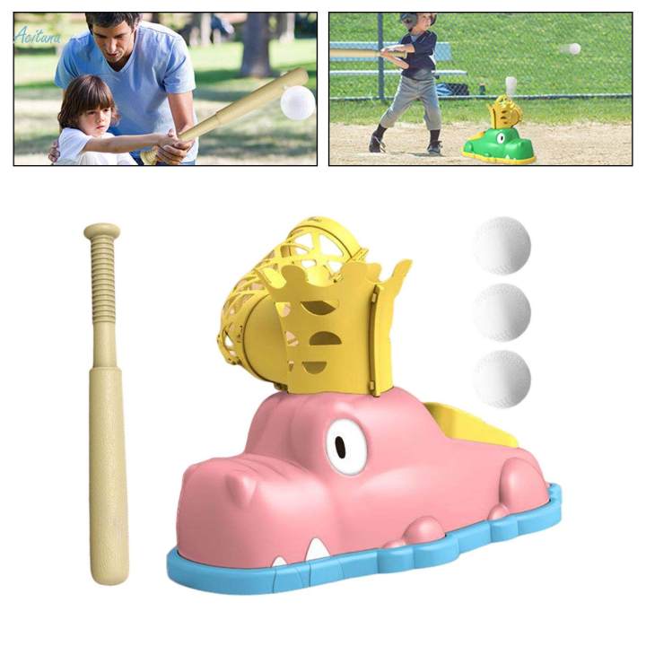 Self Pitching Machine Baseball for Kids, Baseball Pitcher, Step on ...