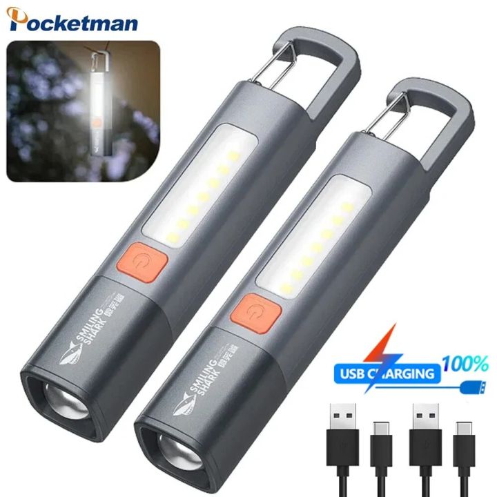 Powerful LED Flashlight Waterproof Torch Camping Flashlight Work Light ...