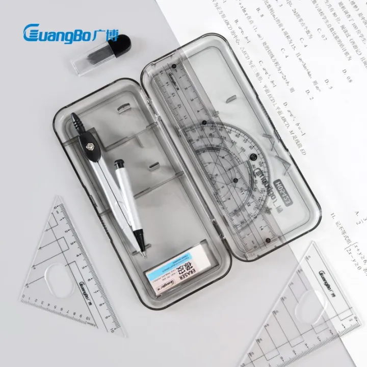 Guangbo Multifunctional Drafting Drawing Compass Set 2Pcs/7Pcs Ruler ...