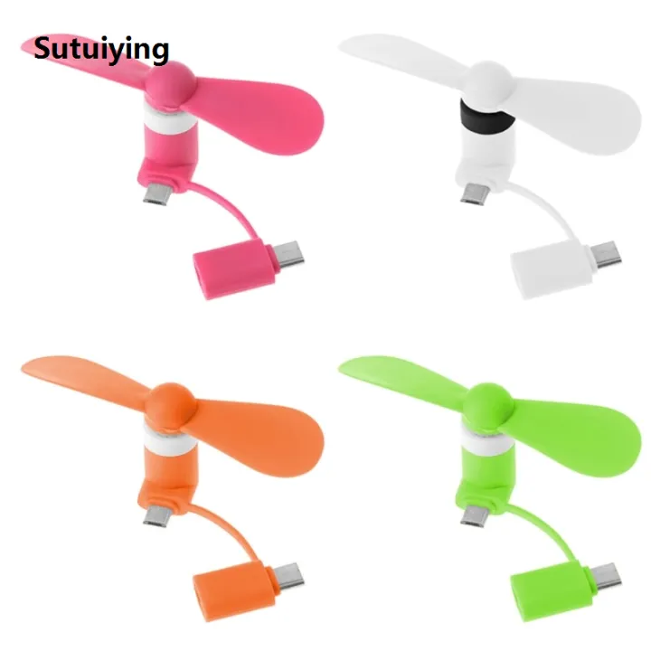 Sutuiying New style Cell Phone Fans Type C Micro USB Cooler Handheld ...