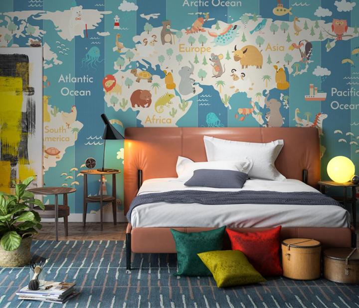 Custom art mural wallpaper for Children's room decaration wallpapers ...