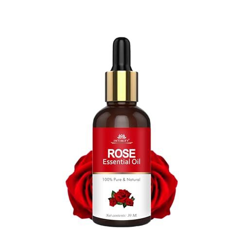 INTIMIFY Rose Essential Oil, For Face, Skin, Hair Growth, Diffuser ...