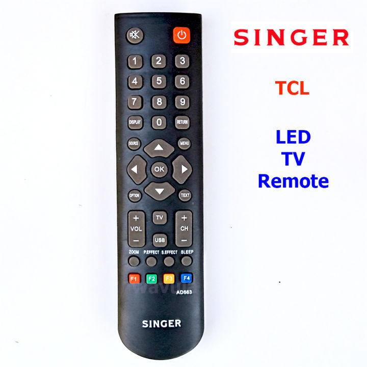 Singer and TCL LED Tv remote controller, AD663 | Daraz.lk