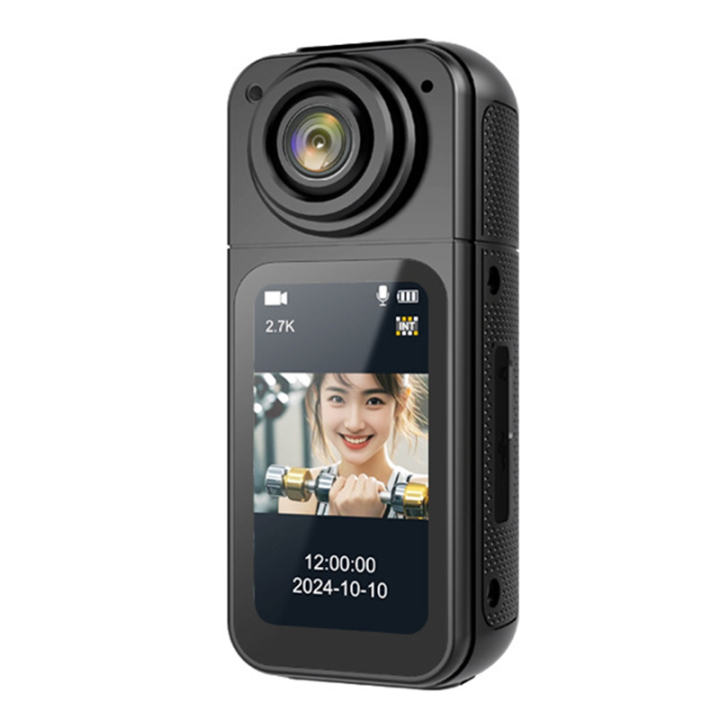 Thumb Mini Camera 1080P HD Mini Camera 2.7K HD 180° Rotatable Sports DV ...