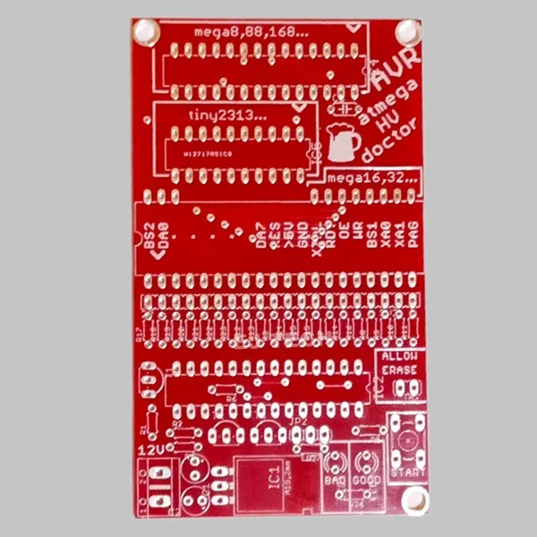 DIY Bare PCB Atmel AVR Atmega, AtTiny Fuse bit Doctor (HVPP + HVSP) for ...
