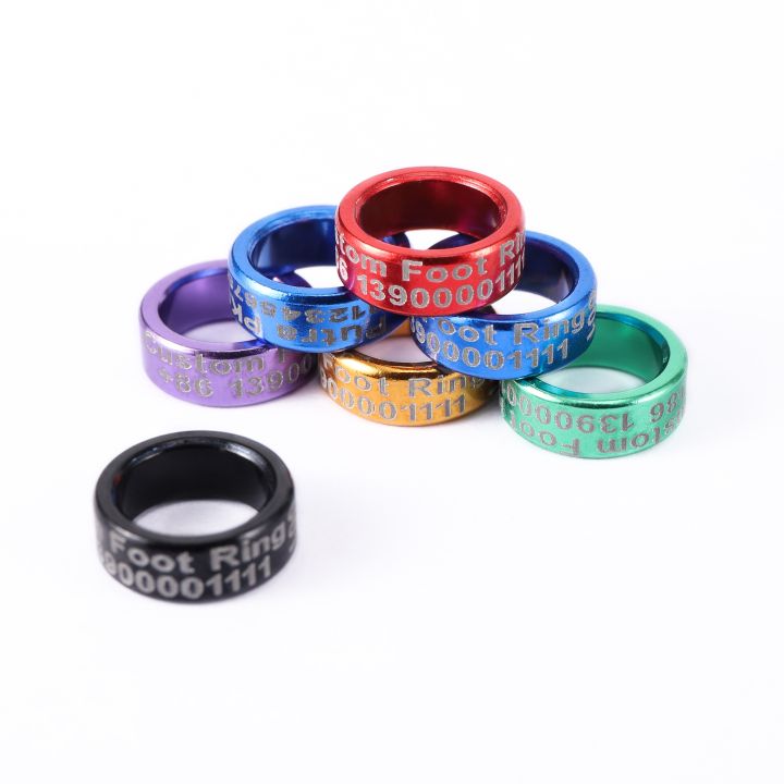 Custom Bird Aluminium Foot Ring Id 8mm Diy Pigeon Parrot Foot Ring ...