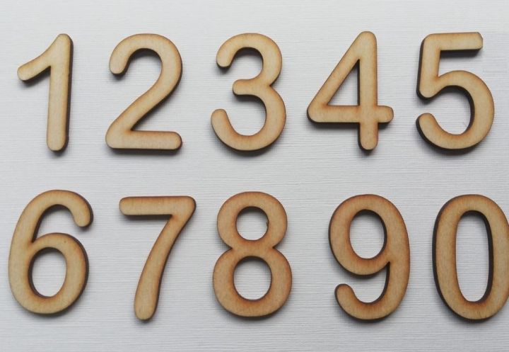 Wooden Numbers, Set of Laser Cut Wooden Numbers 0-9 | Daraz.lk