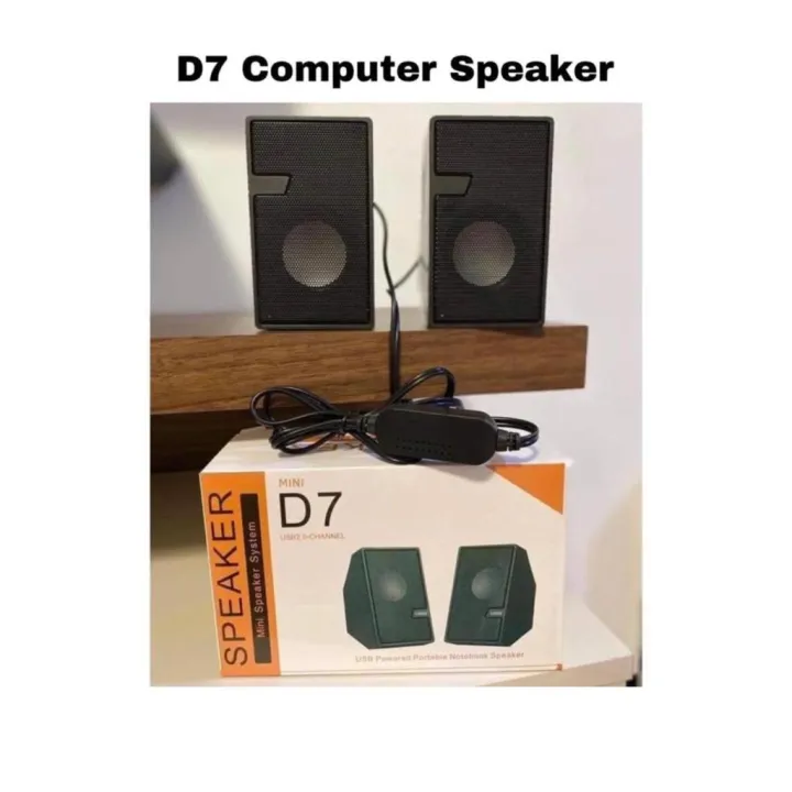 D7 Laptop Audio Desktop Mini USB Multimedia Computer Speaker Office ...