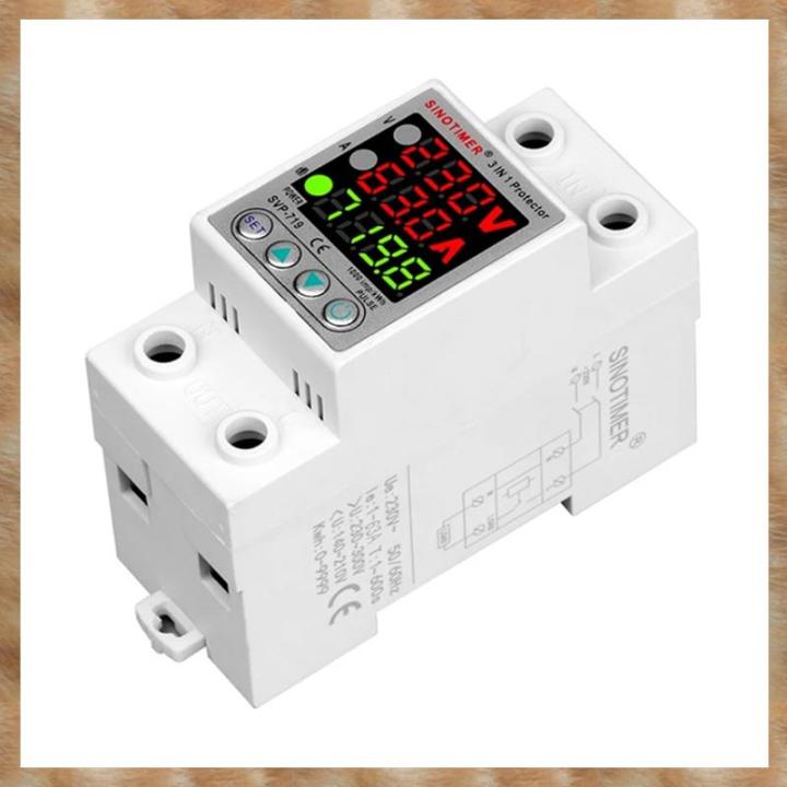 220V Adjust Voltage Relay over Under Voltage Protector over Current ...