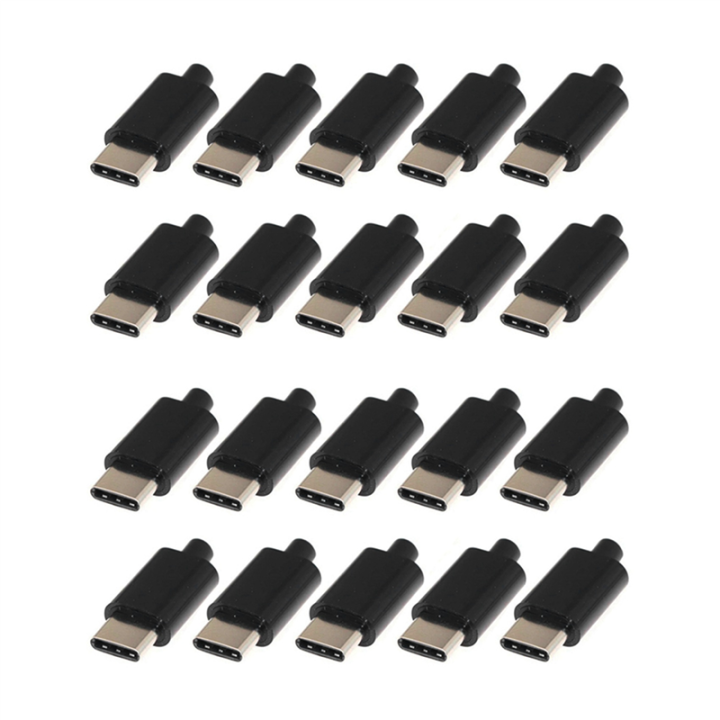 JAERBEE 20Pcs Type C Usb3.1 3A Fast Charging USB Connectors Male Jack ...