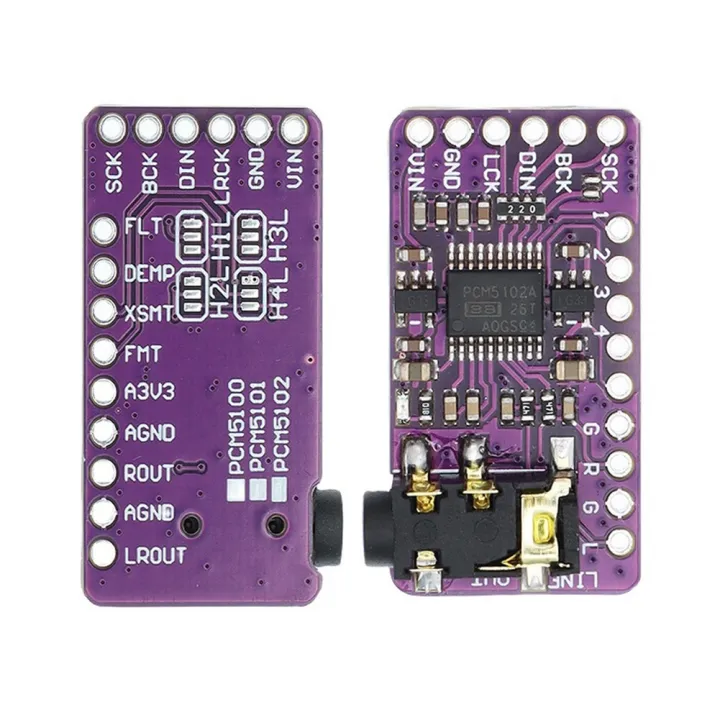 I2S PCM5102A DAC Decoder GY-PCM5102 I2S Player Module For Raspberry Pi ...