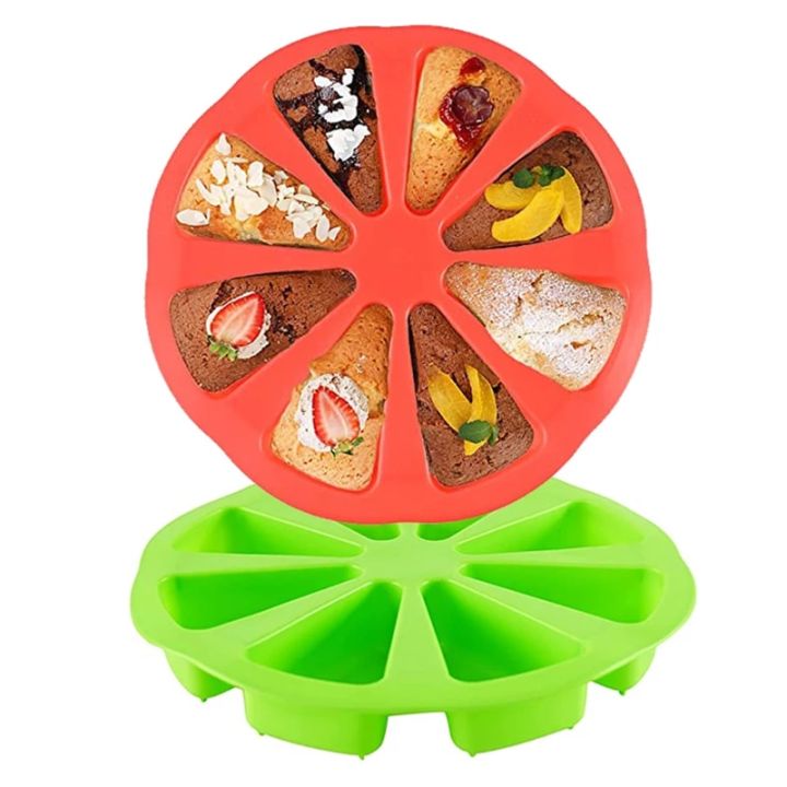 Triangle Baking Mold 8 Silicone Patisserie Portion Cake Moule Gateaux ...