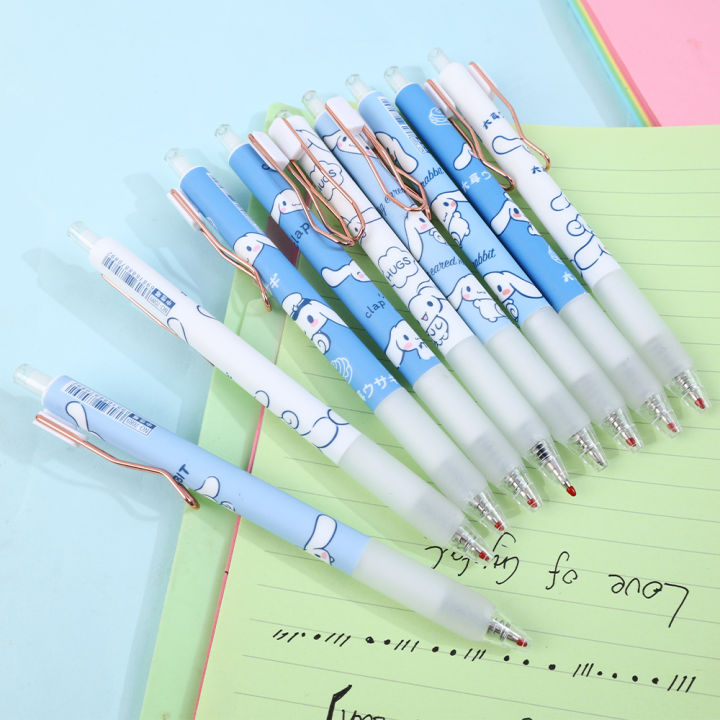 1/6PCS Ins Style Neutral Pen Set Blue 0.5MM Cartoon Creative Signature ...