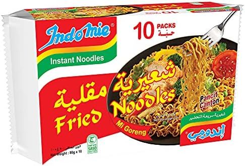 Indomie Instant Fried Noodles with Seasoning Powder and Sauce (Pack of ...