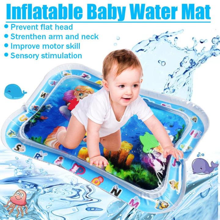 Sensory Stimulation Inflatable Water Play Mat / Tummy Time Play Mat ...