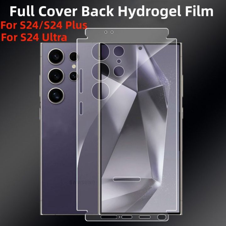 Full Cover Back Hydrogel Film For Samsung Galaxy S24 Ultra Matte HD ...