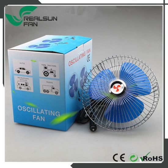 12v Portable Auto Car Oscillating Fan, 8 Inch Fans Cooling Air Fan ...