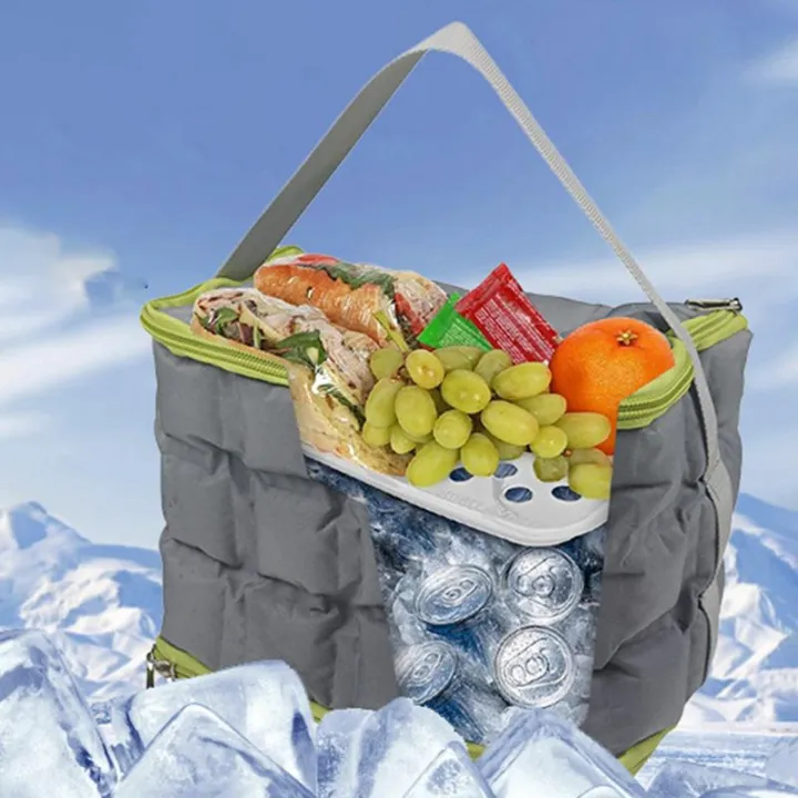 Freezable Cooler Bag Insulated Cold Storage Bag For Ice Reusable Large ...