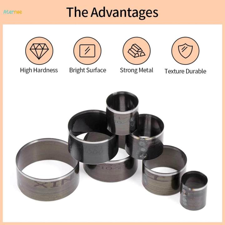 7 Pieces Leather Cutting Dies Shapes Hole Hollow Punch Cutter Set Hole ...