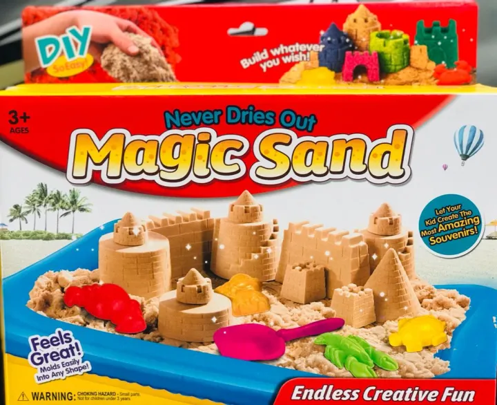 1 Kg Magical space Sand, Box with molding toys Educational learning ...