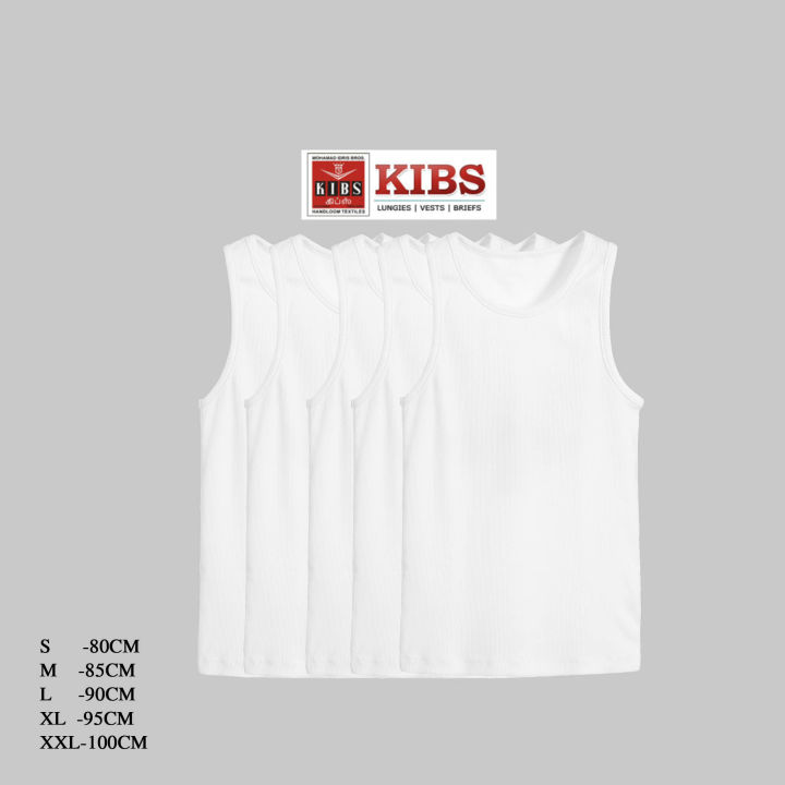 5 pcs pack Cotton Men’s Vest Round Neck Without Sleeves - KIBS | Daraz.lk