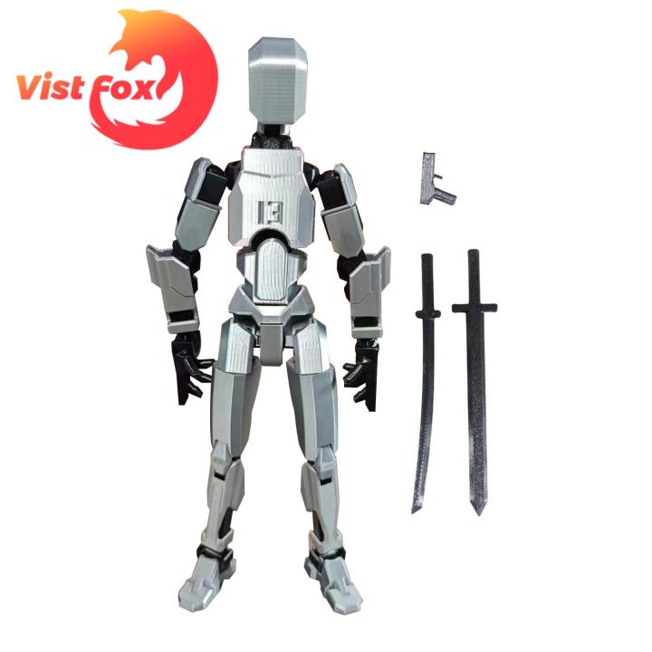 Poseable Action Figure Multi-jointed 3d Printed Robot Action Figure ...
