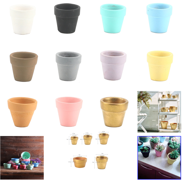 Multi Size Mini Terracotta Pot Clay Ceramic Pottery Planter Flower Pots ...