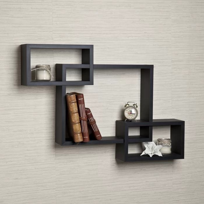 Modern Box Shape Accent Shelf Wall Fixture Brand New Home Furniture ...