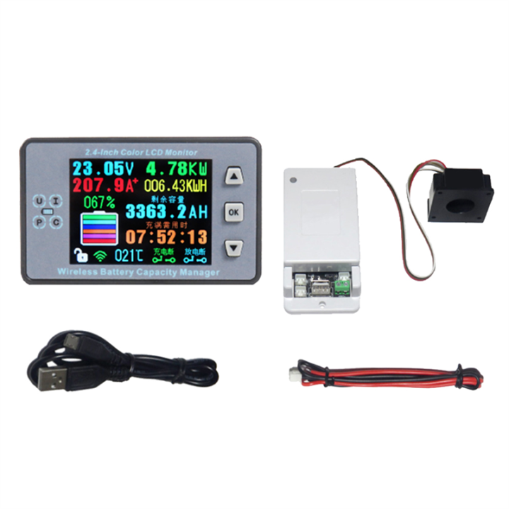 VAC8810F 2.4 Inch Wireless Voltage Meter +Measurement Box Coulometer ...