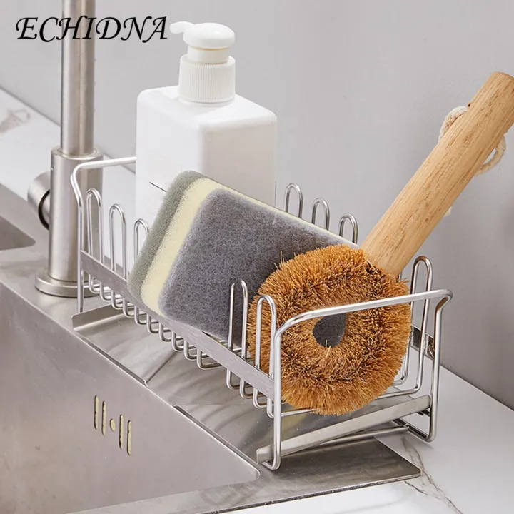 Rag Storage Rack with Drip Tray Sink Stopper Kitchen Drain Organizer ...