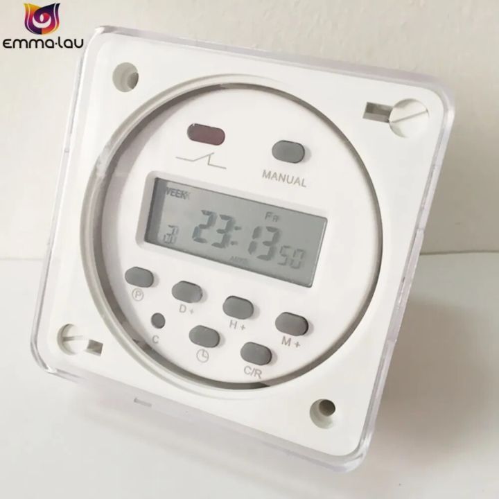 Digital LCD Electronic Daily Weekly Programmable Timer 220V 110V 24V ...